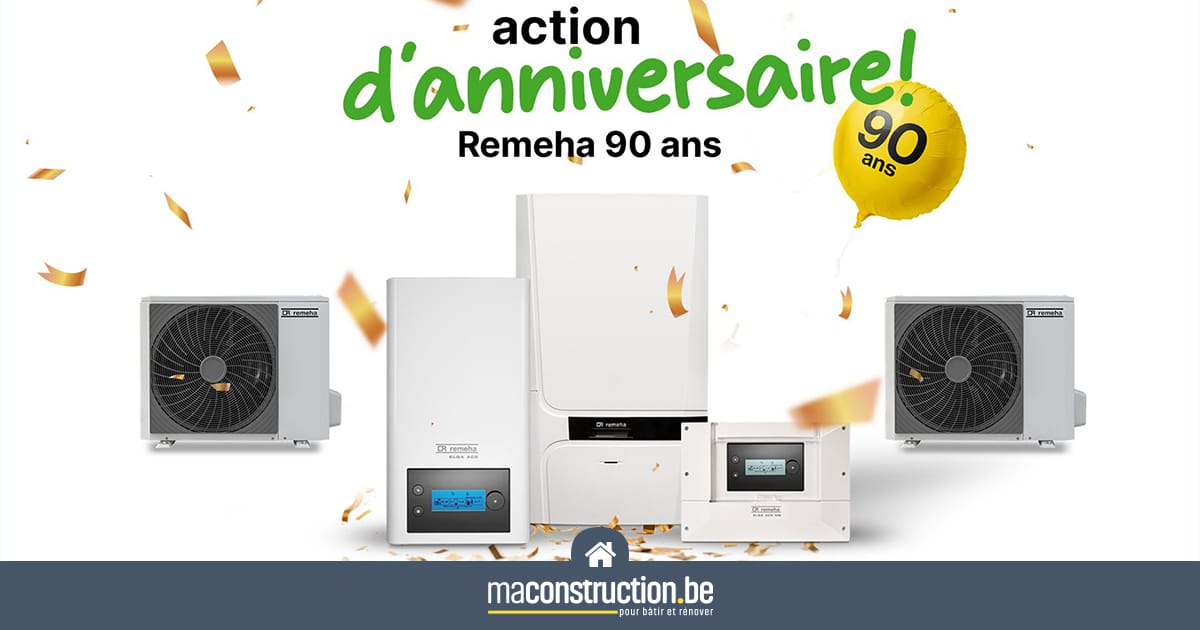 Remeha fête 90 ans d’expertise et d’innovation en chauffage.